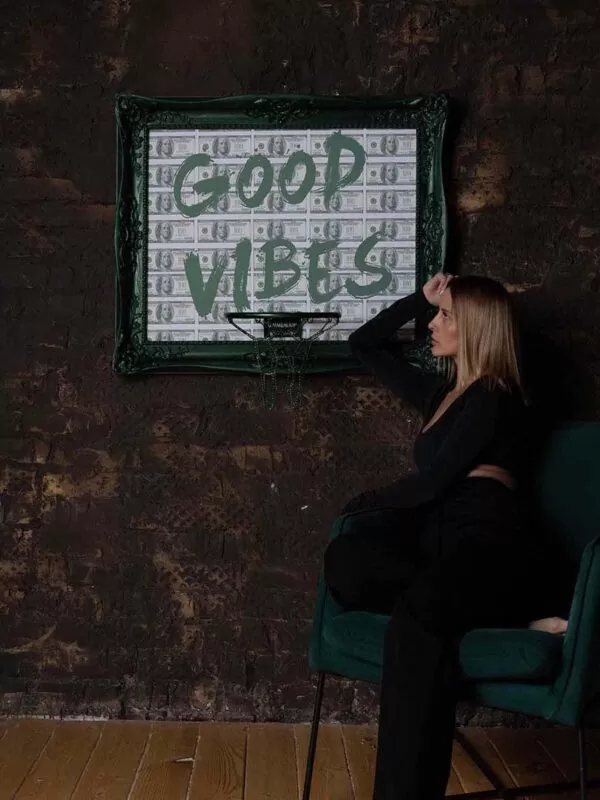 Good Vibes Framed Hoop – GimmeHoop