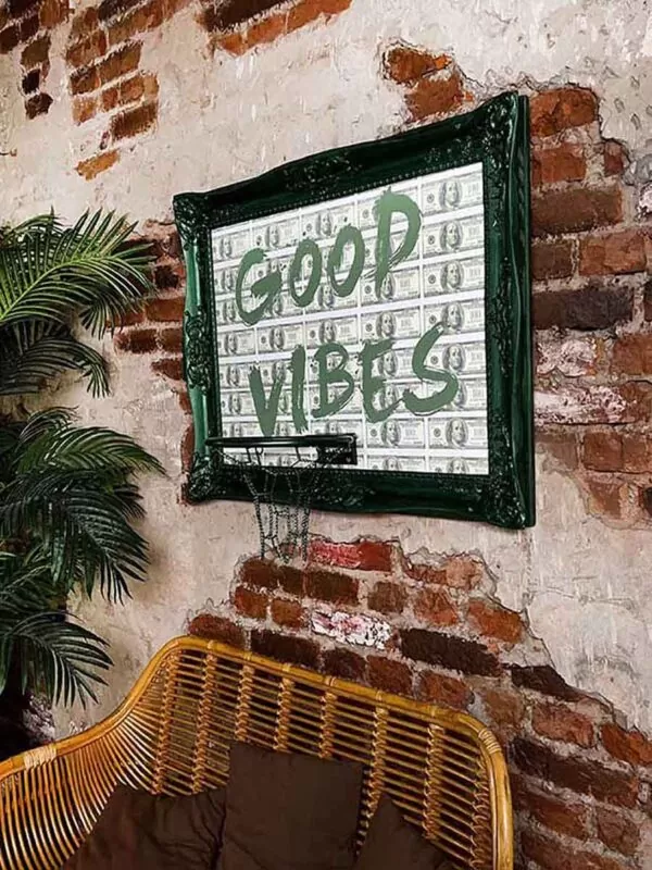 Good Vibes Framed Hoop – GimmeHoop